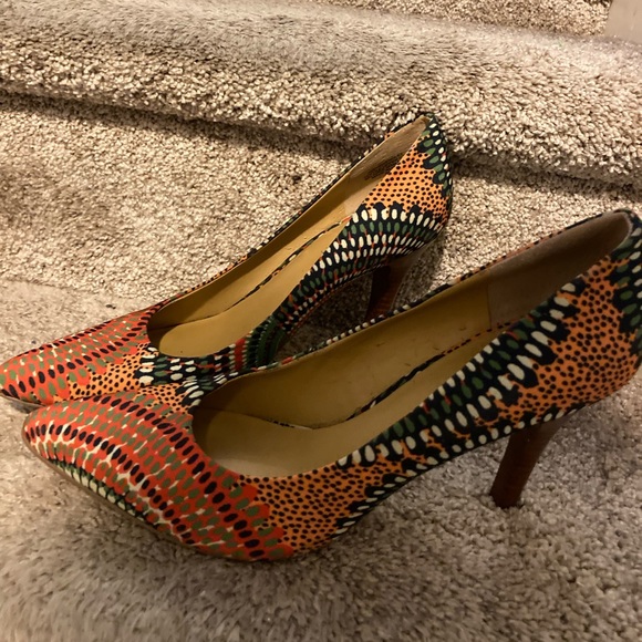Nine West | Shoes | African Print Nine West Heels | Poshmark